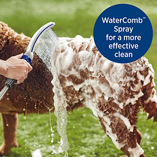 Waterpik PPR-252 Pet Wand Pro Shower Sprayer Attachment, 2.5 GPM, for Fast and Easy at Home Dog Cleaning, Blue/Grey