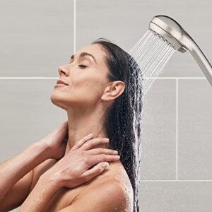 Waterpik High Pressure Hand Held Shower Head With Hose, PowerPulse Massage 6-Mode, Brushed Nickel XAL-649ME