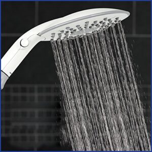 Waterpik CF-201 FlexNeck Rain Shower Head, 2.5 GPM, White