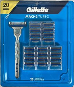 gillette mach3 turbo 20 cartridges