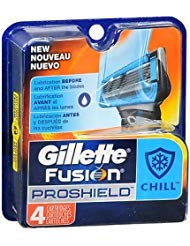 gillette fusion proshield chill cartridges – 4 ct, pack of 2