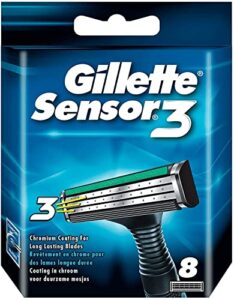 gillette sensor3 razor blades for men