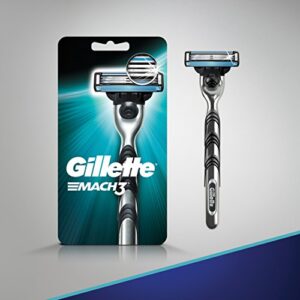 Gillette Mach3 Men's Razor, Handle & 1 Blade Refill