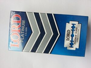 50 lord double edge safety razor blades platinum class