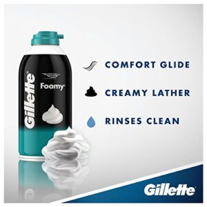 Gillette Foamy Shaving Cream, Sensitive Skin, 11 Ounce (Pack of 6)