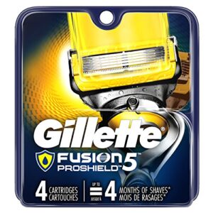 gillette fusion5 proshield men’s razor blades, 4 blade refills