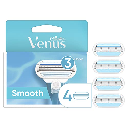 Gillette Venus Smooth Women's Razor Blades - 4 Refills (Packaging May Vary)