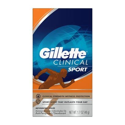 Gillette Clinical Soft Solid Antiperspirant Deodorant, Sport Triumph, 1.7 Ounce (Pack of 3)