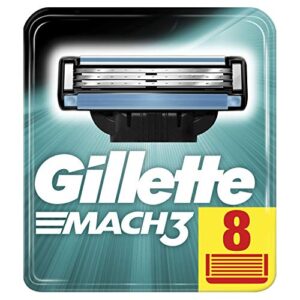 gillette mach3 razor blades for men pack of 8