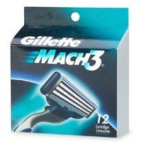 gillette mach 3 refills – 12 cartridges