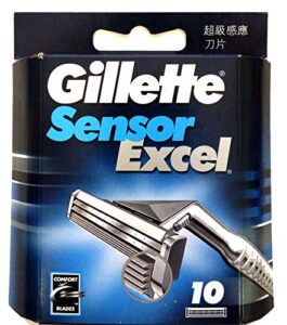 gillette sensor excel – 50 count (5 x 10 packs)