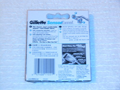 Gillette Sensor Excel - 50 Count (5 x 10 Packs)