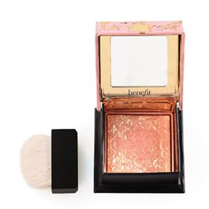 benefit gold rush warm golden-nectar blush mini face powder, 0.08 fl oz, gold rush mini