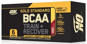 optimum nutrition gold standard bcaa travel size, cranberry lemonade, 3 count