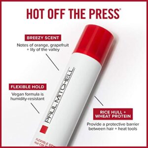 Paul Mitchell Hot Off The Press Thermal Protection Hairspray, Perfect Prep + Finish For Heat Styling, For All Hair Types, 6 oz.