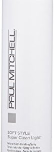 Paul Mitchell Super Clean Light Finishing Hairspray, Natural Hold, Touchable Finish, For Fine Hair, 9.5 oz.