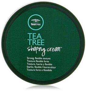 tea tree shaping cream, hair styling cream, long-lasting hold, matte finish, for all hair types, 3.0 fl. oz