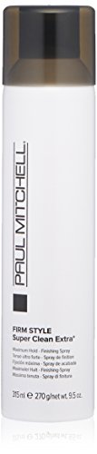 Paul Mitchell Super Clean Extra Finishing Hairspray, Maximum Hold, Shiny Finish, For All Hair Types, 9.5 oz.