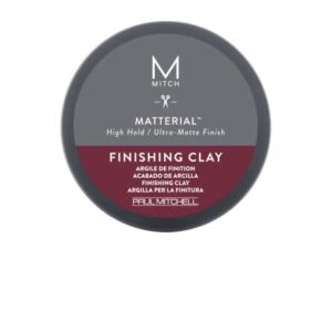 Paul Mitchell MITCH Matterial Styling Clay for Men, Strong Hold, Ultra-Matte Finish, For All Hair Types, 3oz.