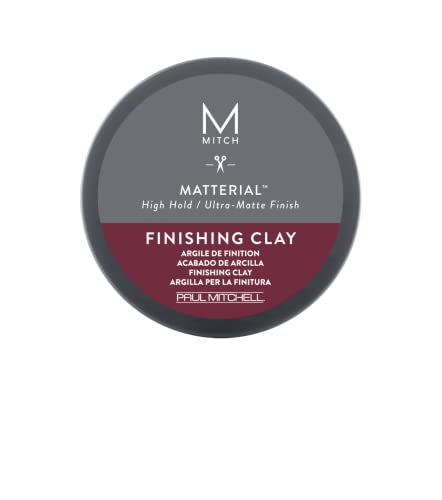 Paul Mitchell MITCH Matterial Styling Clay for Men, Strong Hold, Ultra-Matte Finish, For All Hair Types, 3oz.