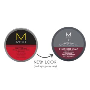 Paul Mitchell MITCH Matterial Styling Clay for Men, Strong Hold, Ultra-Matte Finish, For All Hair Types, 3oz.