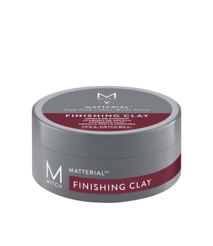 Paul Mitchell MITCH Matterial Styling Clay for Men, Strong Hold, Ultra-Matte Finish, For All Hair Types, 3oz.