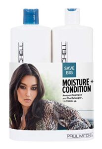 paul mitchell moisture and condition original liter duo set, 33.8 fl oz