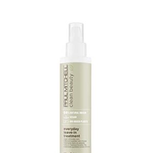 Paul Mitchell Clean Beauty Everyday Leave-In Treatment, Leave-In Conditioner, Delivers Hydration, For All Hair Types, 5.1 fl. oz.