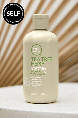 Tea Tree Hemp Restoring Shampoo & Body Wash, 2-in-1 Cleanser, For All Hair Types, 33.8 fl. oz.