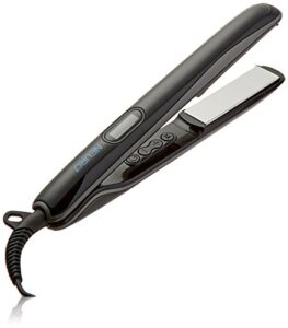 paul mitchell neuro style titanium flat iron, adjustable heat settings for advanced straightening + curling w/free neuro heatctrl product