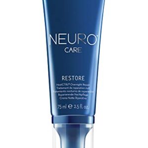 Paul Mitchell Neuro Restore HeatCTRL Overnight Repair Leave-In Treatment, Pillow-Safe + Residue-Free, Heat Repair For All Hair Types, Especially Damaged Hair, 2.5 fl. oz.