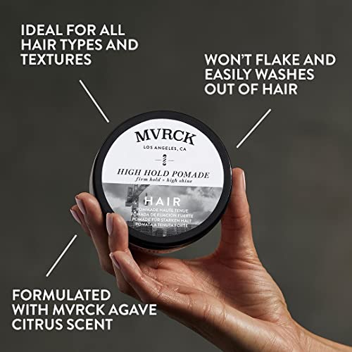 Paul Mitchell MVRCK by MITCH High Hold Pomade, Firm Hold + High Shine, For All Hair Types, 3 oz.