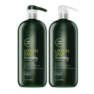 tea tree lemon sage shampoo and conditioner liter duo, 33.8 fl. oz.