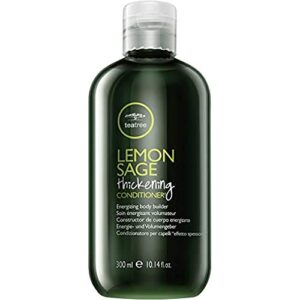 tea tree lemon sage thickening conditioner, builds body + boosts volume, for fine hair, 10.14 fl. oz.