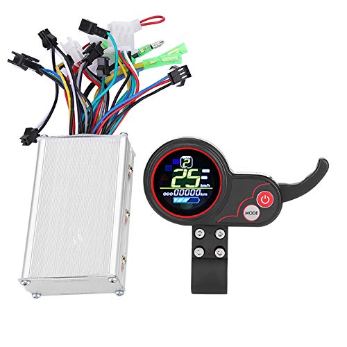 Yosoo Health Gear Ebike Controller, 60v 48v 250w 350w Brushless Motor Controller Electric Scooter Controller Scooter Motor Controller with LCD Shifter Display Panel for Electric Bike Scooter