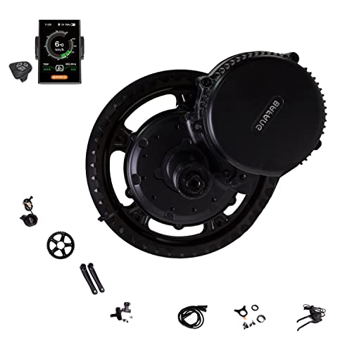 BAFANG BBS02 BBSHD 48V 750W 1000W Mid Drive Motor Kit Electric Bicycle Conversion Kits 8fun eBike Central Engine with Display for Mountain Bike Road Bike