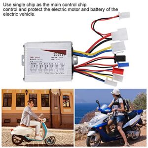 Keenso 12V 500W Throttle Motor Brushed Speed Controller & Throttle Grip for Electric Bicycle Scooter E‑Bike