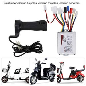 Keenso 12V 500W Throttle Motor Brushed Speed Controller & Throttle Grip for Electric Bicycle Scooter E‑Bike