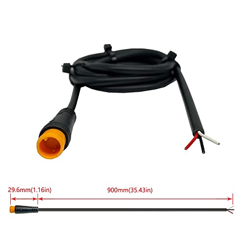 BEISGUANGS Julet 3Pin Male Waterproof Cable Electric Bike Extension Cable Connector for Ebike Light Throttle Ebrake Display