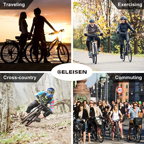 Electric Bike for Adults, GELEISEN 350W Adult Electric Bicycles Ebike, 20" Folding Electric Bike TT-S6, 36V/10AH Removable Battery, Quick-Release Wheel and Full-Suspension, Gift for Women Men