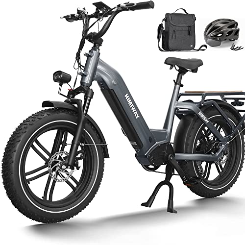 Himiway Big Dog Cargo Electric Bike,750W E-Bikes for Adults, 48V 20Ah Removable Battery, 400 Lbs Max Load & Upgrade Hydraulic Braking System,25Mph, Shimano 7-Speed