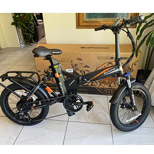 SAMEBIKE Electric Bike for Adults, 20" Foldable Ebike 48V 750W Motor up to 30Mph, Foldable Electric Bike with 48V 18Ah Battery, Shimano 7-Speed, Dual Suspension, Ebike for Women and Men as Gift