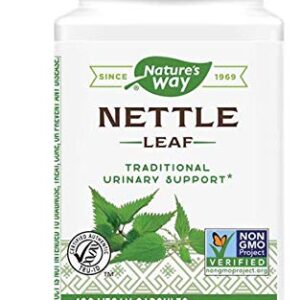 Nature's Way Nettle Leaf 435 mg, TRU-ID Certified, Non-GMO Project, Vegetarian, 100 Count, Pack of 2