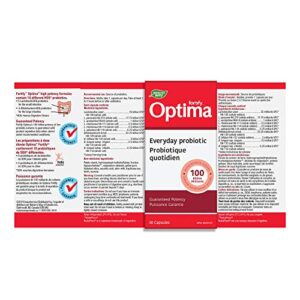 Nature’s Way Fortify Optima Daily Probiotic, 100 Billion, 15 Strains, Digestive & Immune Support*, with Prebiotics, 30 Capsules