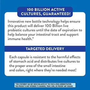 Nature’s Way Fortify Optima Daily Probiotic, 100 Billion, 15 Strains, Digestive & Immune Support*, with Prebiotics, 30 Capsules