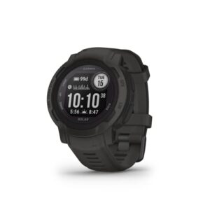 garmin instinct 2 solar, gps outdoor watch, solar charging capabilities, multi-gnss support, tracbak routing, graphite