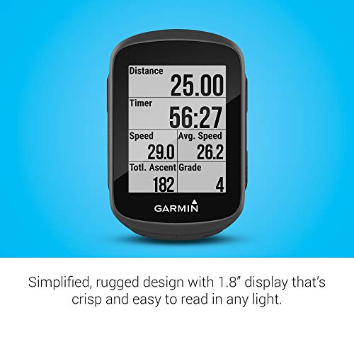 Garmin Edge® 130 Plus, GPS Cycling/Bike Computer, Download Structure Workouts, ClimbPro Pacing Guidance and More (010-02385-00), Black