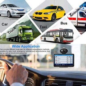 GPS Navigation for Car , Latest 2023 Map,7 inch Touch Screen Real Voice Spoken Turn-by-Turn Direction Reminding Navigation System for Cars, Vehicle GPS Satellite Navigator with(FREE Lifetime Updates)