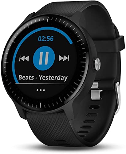 Garmin vivoactive 3 Music GPS Smartwatch 010-N1985-01, Black with Silver Hardware, Music Storage and Playback (Renewed)