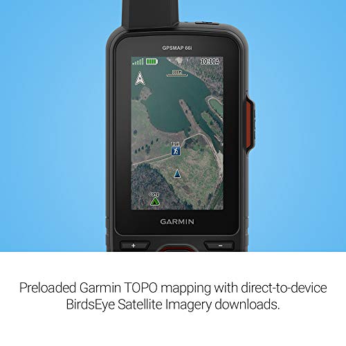 Garmin GPSMAP 66i, GPS Handheld and Satellite Communicator, Featuring TopoActive mapping and inReach Technology